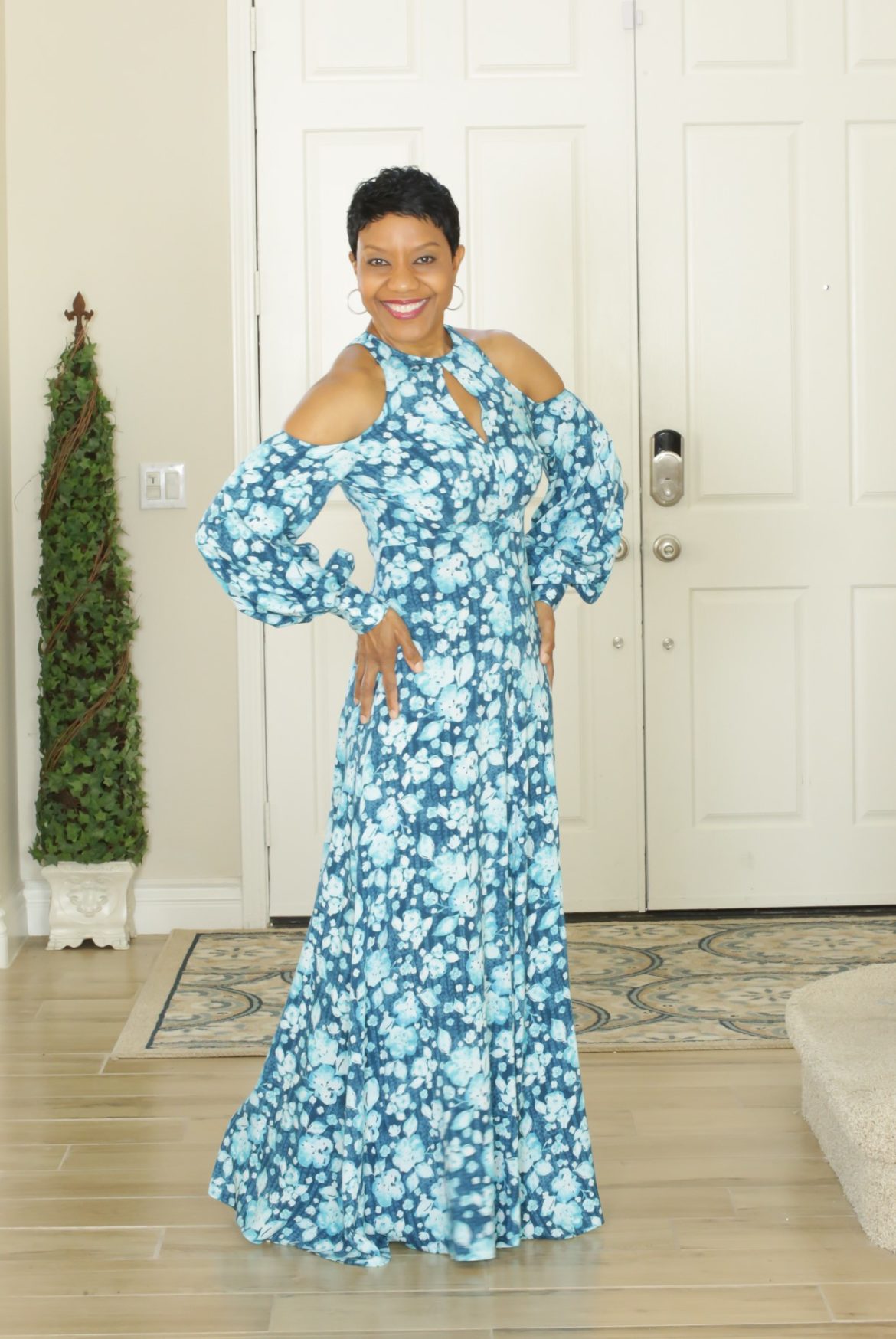 Vogue 9296 - Cold Shoulder Maxi Dress – Anita by Design