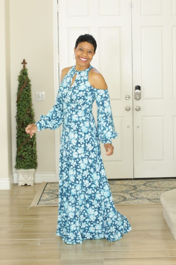 Vogue 9296 - Cold Shoulder Maxi Dress – Anita by Design